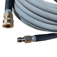 China 4000psi 6000psi Non Marking High Pressure Cleaning Hose with Quick Couplers for Carpet Extractor Machine for sale