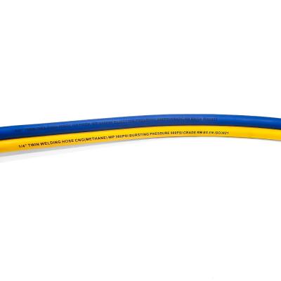 China High Pressure Twin Welding Hose ISO 3821 Certified with EPDM Synthetic Rubber for Gas Welding and Cutting for sale