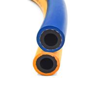 China EPDM Synthetic Rubber Twin Welding Hose with 300 PSI Working Pressure and ISO 3821 Certification for Construction Sites for sale