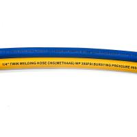 China EPDM Synthetic Rubber Twin Welding Hose with 300 PSI Working Pressure and ISO 3821 Certification for Construction Sites for sale