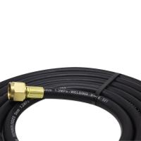 China High Pressure 300 PSI Twin Welding Hose with Flexible Rubber Construction and Movable Brass Fittings for sale