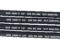 China 3000 PSI SAE 100R17 Hydraulic Hose for Construction Machinery Wheel Loader Hydraulic System for sale