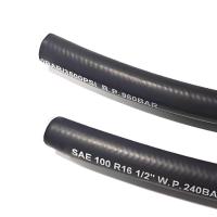 China SAE 100R16 Ultra Flexible Hydraulic Hose for Loader Hydraulic Systems with Tight Bend Radius for sale