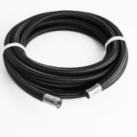 China High Performance Flexible NBR Fuel Hose – Black Nylon Braided, Oil Resistant, Free Cutting Service for Industrial Hydraulic Systems for sale