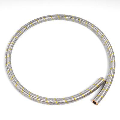 China High Performance  Braided Cotton/Stainless Steel as cover NBR Fuel Hose – Flexible & Oil Resistant, Free Cutting Service for Industrial Hydraulic Systems for sale