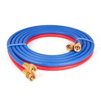 China EPDM Synthetic Rubber Twin Welding Hose ISO 3821 Certified for Oxygen Acetylene with 300 psi Working Pressure for sale