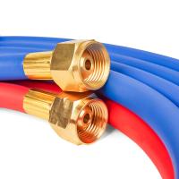 China EPDM Synthetic Rubber Twin Welding Hose with 300psi Working Pressure and ISO 3821 Certification for sale