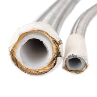 China 3/4''ID 19 Mm Corrugated Bore PTFE, Stainless Steel 304 or 316 Wire Braid, Transporting Acids, Alkalis, and Solvents for sale