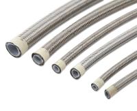 China 1/2''ID13 mm, Smooth Bore PTFE, High Temp Resistance 260°C Stainless Steel 304 or 316 Wire Braid, Transfer Chemical Reagents for sale