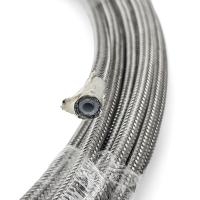 China 1/2''ID13 mm, Smooth Bore PTFE, High Temp Resistance 260°C Stainless Steel 304 or 316 Wire Braid, Transfer Chemical Reagents for sale