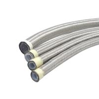 China 3/4''ID 19 Mm Corrugated Bore PTFE, Stainless Steel 304 or 316 Wire Braid, Transporting Acids, Alkalis, and Solvents for sale