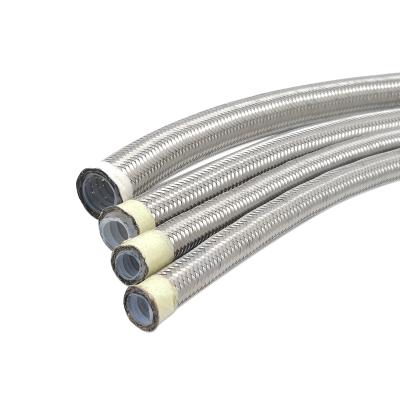 China 3/4''ID 19 Mm Corrugated Bore PTFE, Stainless Steel 304 or 316 Wire Braid, Transporting Acids, Alkalis, and Solvents for sale