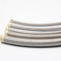 China DN13 Stainless Steel Cover Smooth PTFE Hose for Oil / Coolant for sale