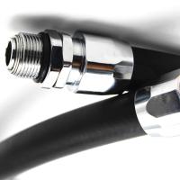 China Black Smooth Finish Fuel Dispensing Hose 4 Meters Long BSP NPT Head for sale