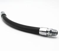China Black Smooth Finish Fuel Dispensing Hose 4 Meters Long BSP NPT Head for sale