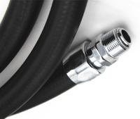 China Black Smooth Finish Fuel Dispensing Hose 4 Meters Long BSP NPT Head for sale