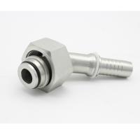 China 45 Degree Elbow Metric Female Braided Hose Fitting Hydraulic Hose Connection for sale