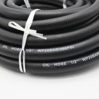 China 3/8 Inch NBR PVC Flexible Rubber Fuel Hose Polyester Reinforced 300PSI for sale