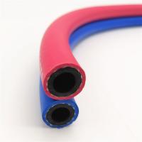 China Red Blue Rubber High Intensity Oxygen Acetylene Welding Hose Aging Resistance for sale