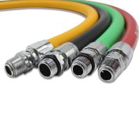 China Flexible 20 Bar PVC Blend Rubber Fuel Bowser Hose For Gas Stations for sale