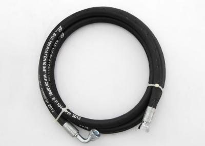 China DN10 Custom Hydraulic Hose SAE 100 R1 AT BSP Female 90 Degree for sale
