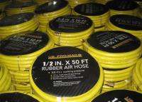 China Red Rubber Air Hose with BSP Or NPT Fittings , Rubber Air Line BP 900 / 1200 Psi for sale