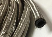 China Outer Stainless Steel Braided Compressed Air Hose Pure Rubber Tube Inside for sale