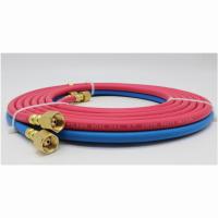 China EPDM Rubber Oxy / Acet Twin Welding Hose With Fittings Red And Blue for sale