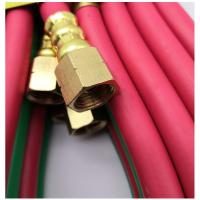 China EPDM Rubber Oxy / Acet Twin Welding Hose With Fittings Red And Blue for sale
