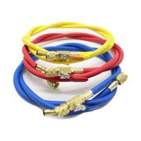 China Flexible AC Gas Yellow HVAC Refrigerant Charging Hose R12 R22 R134a R410a for sale