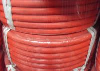 China Flexible Groove Surface Rubber Water Hose , Insulated Water Hose With Fiber Braided for sale
