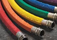 China Colorful  Rubber Water Hose , Industrial Water Hoses With Octagon Or Hexagon Surface for sale