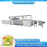 China Rice Flour Sachet Cartoning Machine 380V / 50Hz Horizontal Cartoning Machine Continuous Servo Feeding for sale
