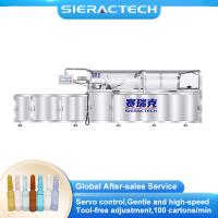 China High Speed Cosmetic Cartoner Customizable Auto Cartoning Machine With Intelligent Multi Lane Collation for sale