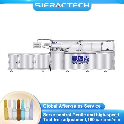 China High Speed Cosmetic Cartoner Customizable Auto Cartoning Machine With Intelligent Multi Lane Collation for sale