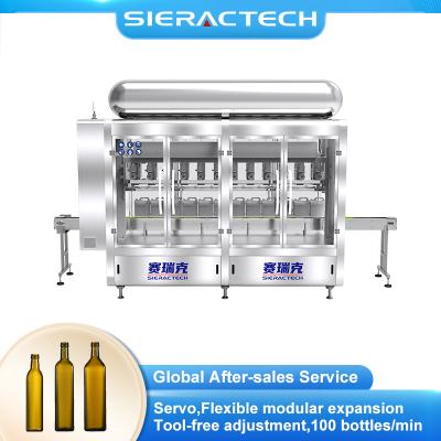 China 1L - 30L Bottle Filling Machine High Speed Oil Filling Machine With Net Weight Control for sale