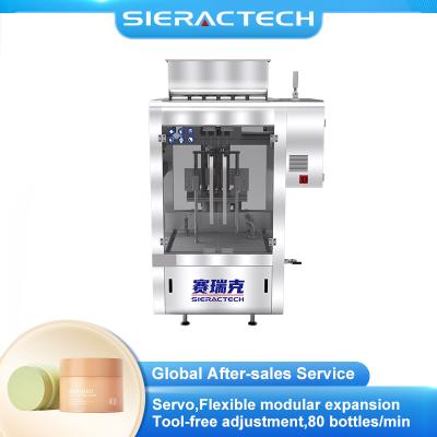 China 10ml - 5000ml Automatic Cream Filling Machine GMP Compliant Cosmetic Cream Filling Machine for sale