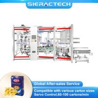 China Pasta Vertical Cartoner Machine Servo Feeding High Speed Cartoner With Continuous Carton Forming System for sale