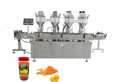 China 1-4 Heads Multi-Function 5-5000g Corn Juice Powder Filling Machine Line for sale