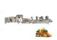 China 380V CE Certified Stainless Steel Commercial Fruit And Vegetable Washing Processing Line for sale