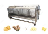 China 200-3000kg/T Customizable Commercial Potato Ginger Cleaning And Peeling Machine With Factory Price for sale