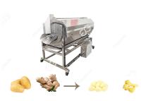 China 200-3000kg/T Customizable Commercial Potato Ginger Cleaning And Peeling Machine With Factory Price for sale