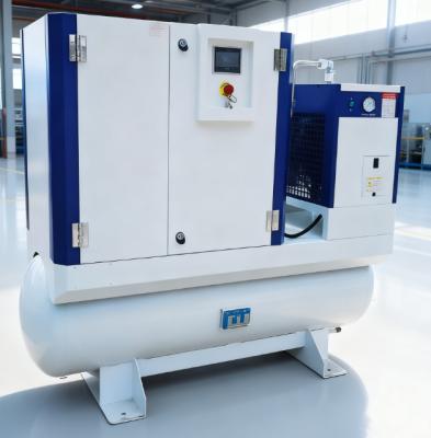 China 11kw 15HP Screw Air Compressor with Dryer & Tank for Laser Cutting for sale