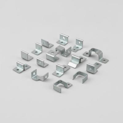 China Zinc Plated Carbon Steel Metal Stamping Clips Spring Retainers with 0.5mm-2mm Thickness for sale