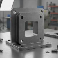China Heavy Duty Industrial Metal Stamping Bracket 4mm-8mm Thick Plate Carbon Steel Q345 Load Bearing Mounting Plate for sale