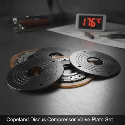 China Copeland Discus Compressor Valve Plate Set with Hardened Alloy Steel and Discus Valve Technology for 176°C Discharge Temperature for sale