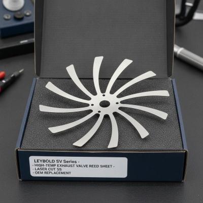China Leybold SV Series High-Temperature Stainless Steel Exhaust Valve Reed Sheet with Laser-Cut Precision for OEM Replacement for sale