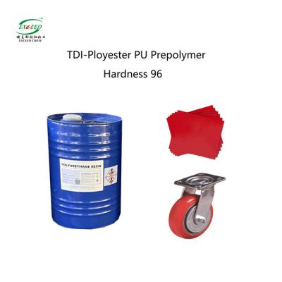 China Solid TDI / Polyester Polyurethane Prepolymer Hardness 96 for sale