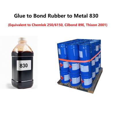 China Glue to Bond Rubber to Metal 830 - Equivalent to Chemlok 250/6150, Cilbond 89E, Thixon 2001 for sale