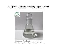 China Low Surface Tension Organic Silicon Wetting Agent 707W for Automotive Paint Coatings Glass Substrates for sale